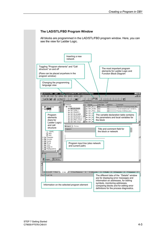Simens plc training. simatic working-with-step-7 | PDF