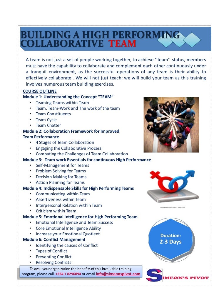 Simeon's pivot training brochure