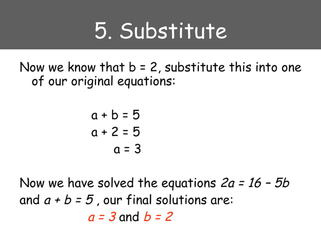 Simultaneous Equations | PPT | Physics | Science