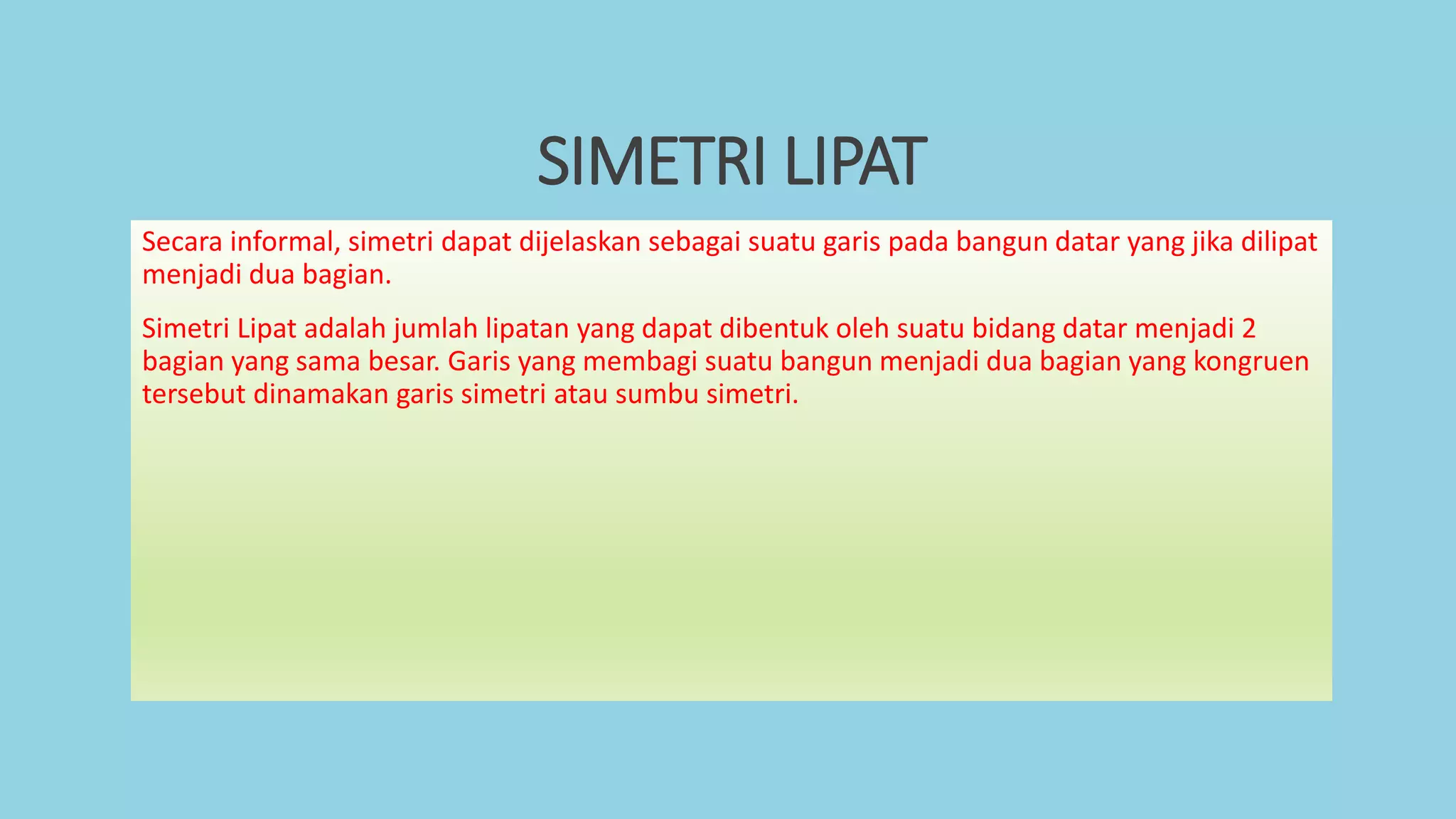 Simetri lipat dan simetri putar | PPTX