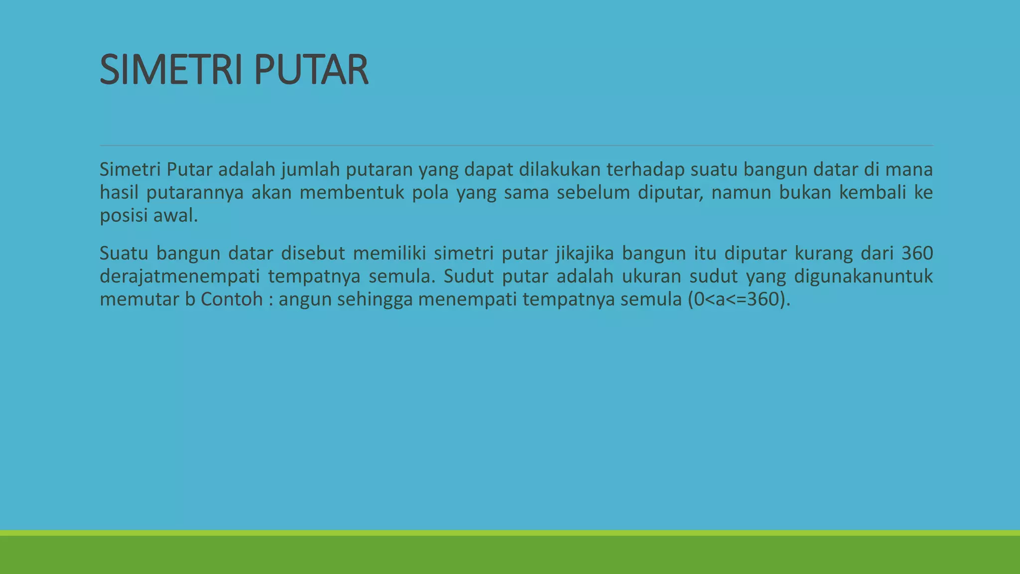 Simetri lipat dan simetri putar | PPTX