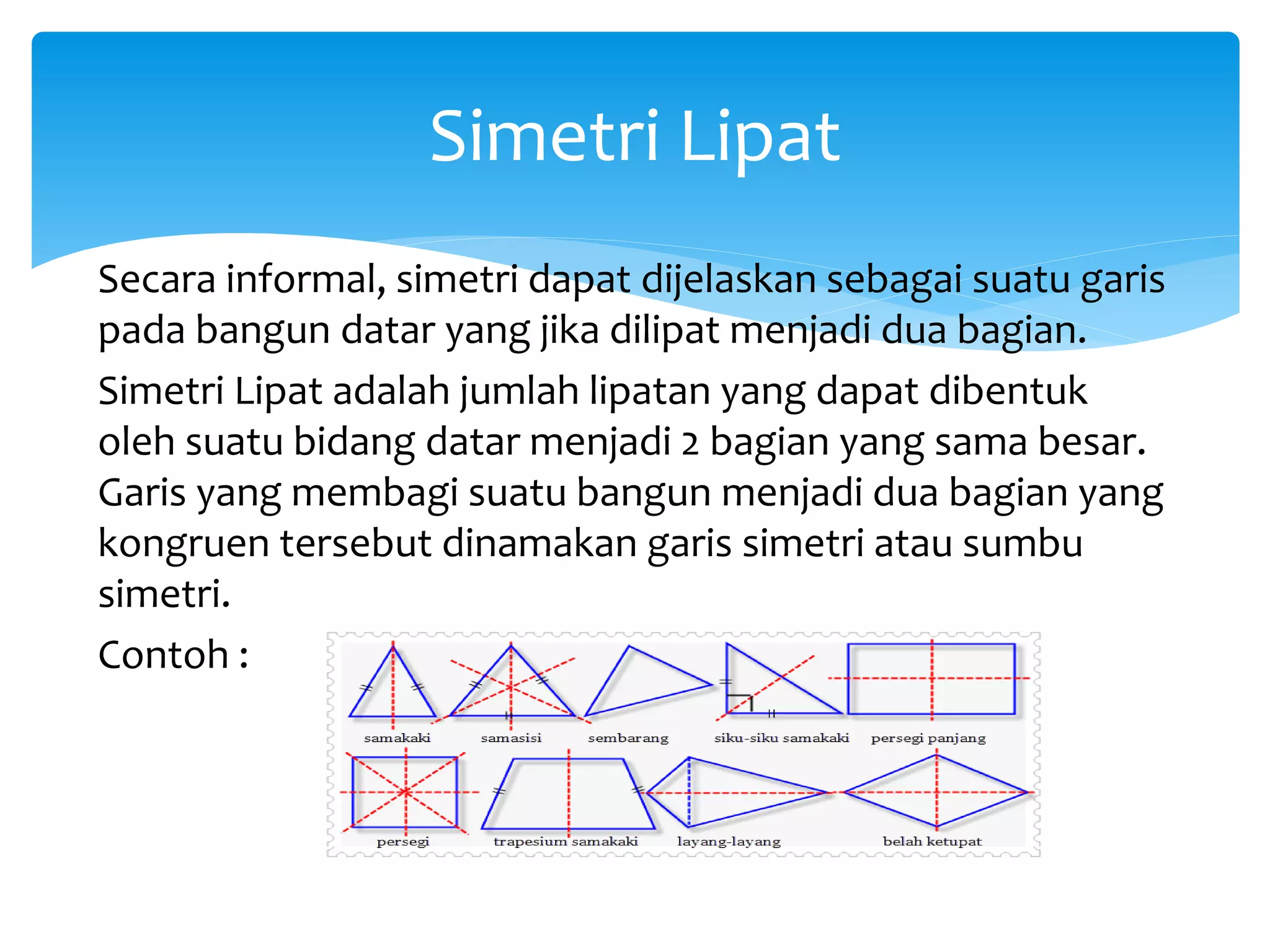 Simetri lipat dan simetri putar | PPTX
