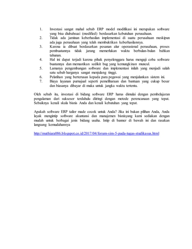 Implementasi Sistem Informasi Pada Perusahaan | DOCX