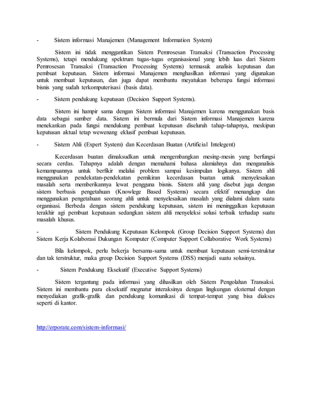 Implementasi Sistem Informasi Pada Perusahaan | DOCX