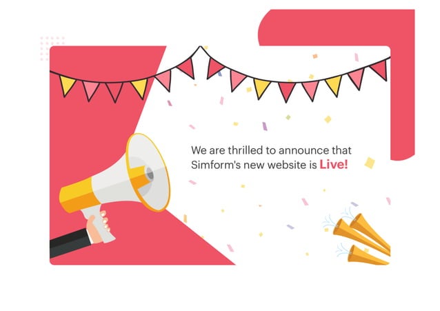 Simform- New Website Announcement | PPT