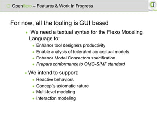 Openflexo presentation at SIMF Workshop @Models2013 | PPT