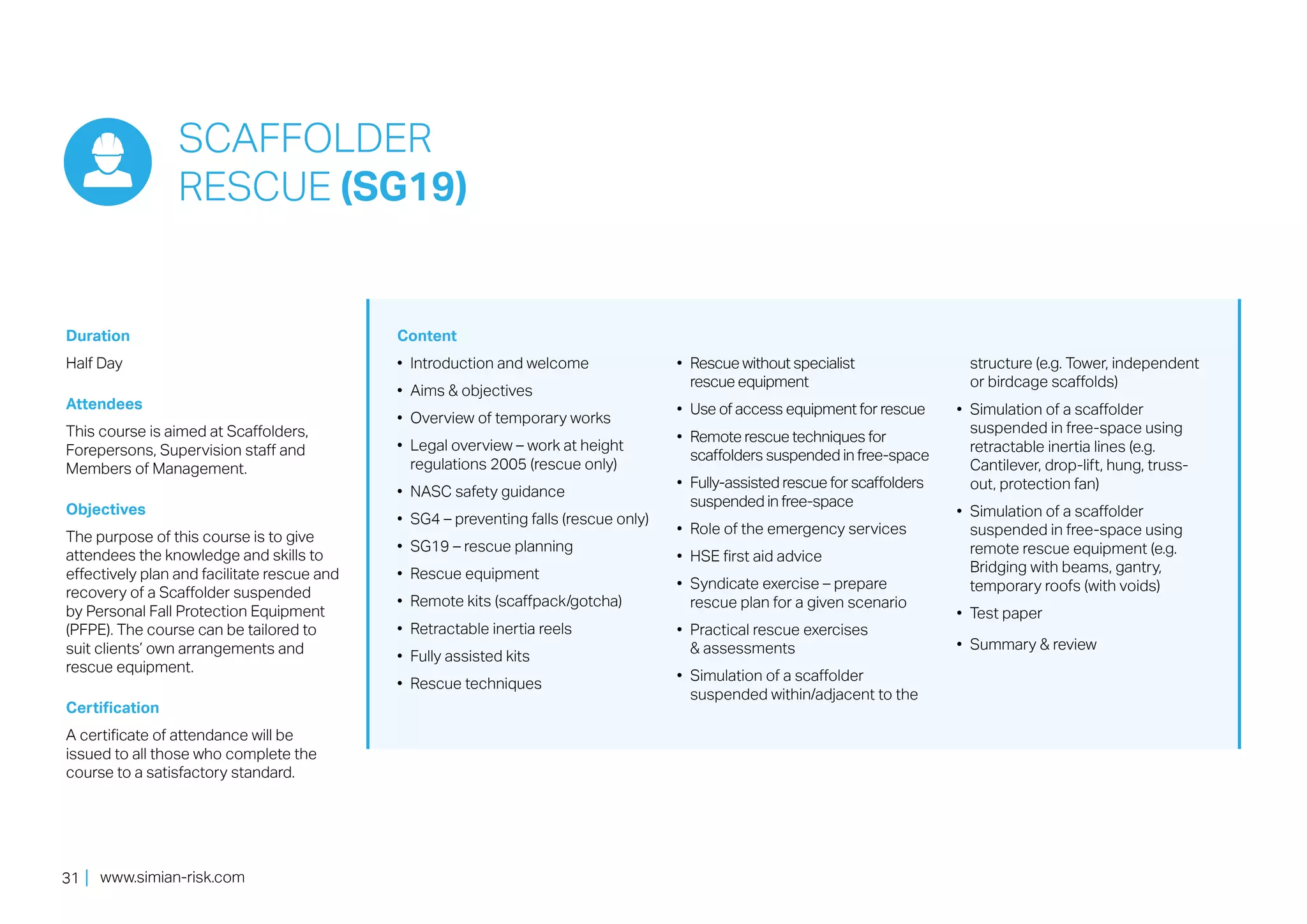 Simian Training Prospectus | PDF