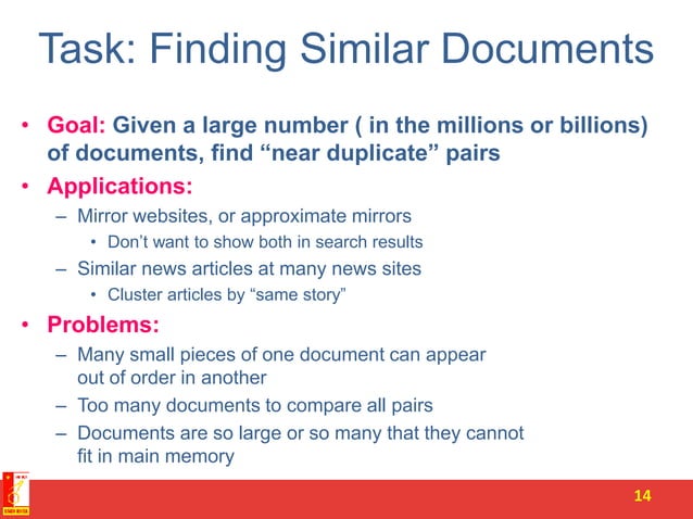 3 Finding Similar Items Pptx Programming Languages Computing
