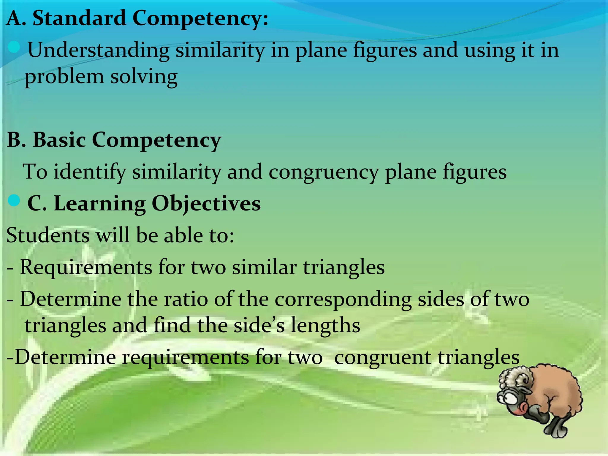 Similarities and congruences | PPT