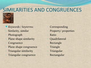 Similarities and congruences | PPT