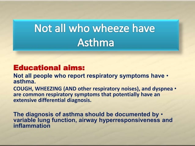 Similarities and differences between asthma and asthma masqueraders ...