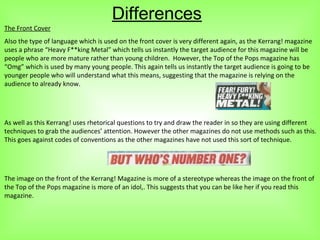 Similarities And Differences Between Different Magazines | PPT