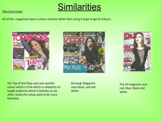 Similarities And Differences Between Different Magazines | PPT