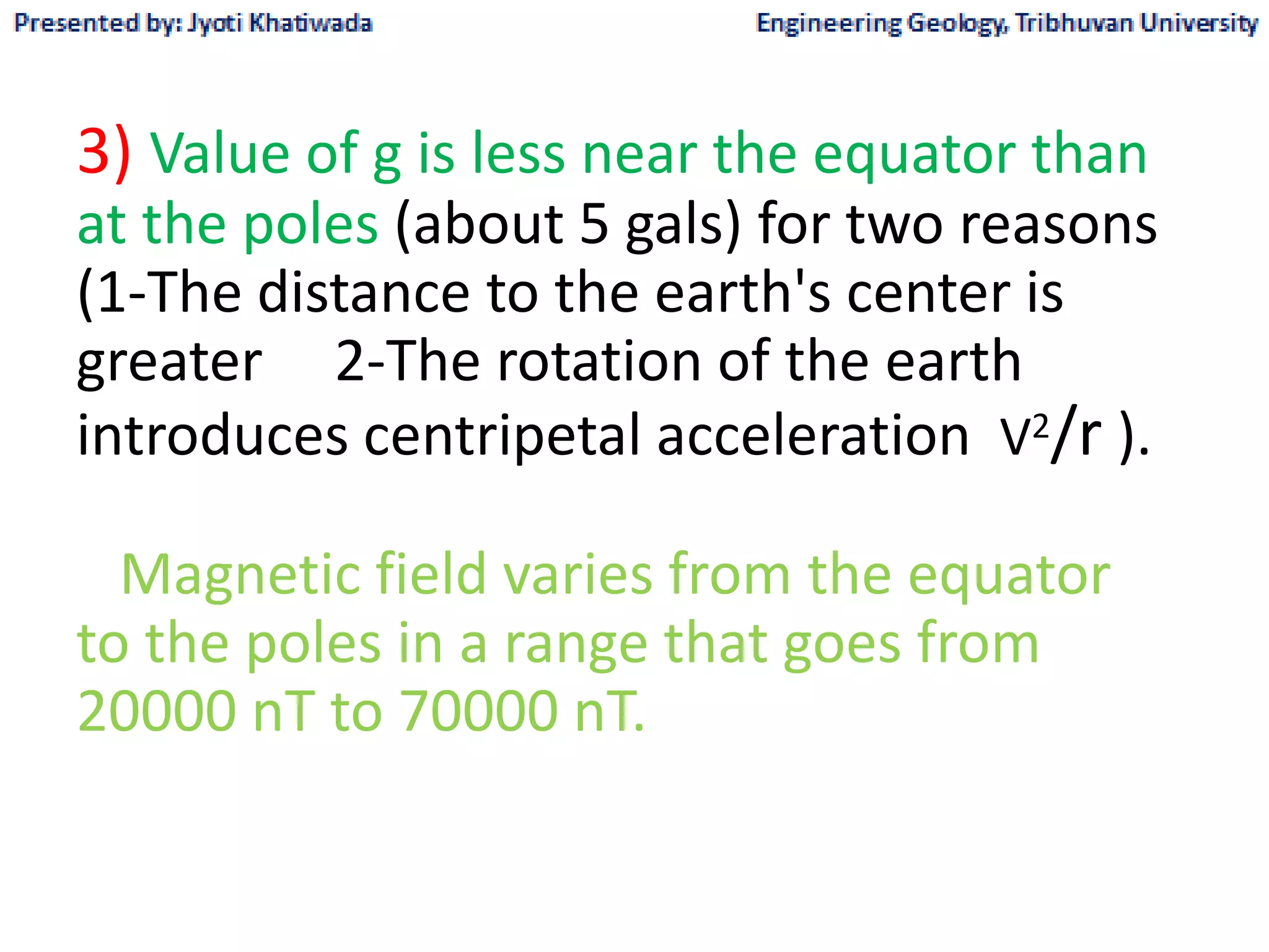 Similarities between gravity and magnetics and application of different ...