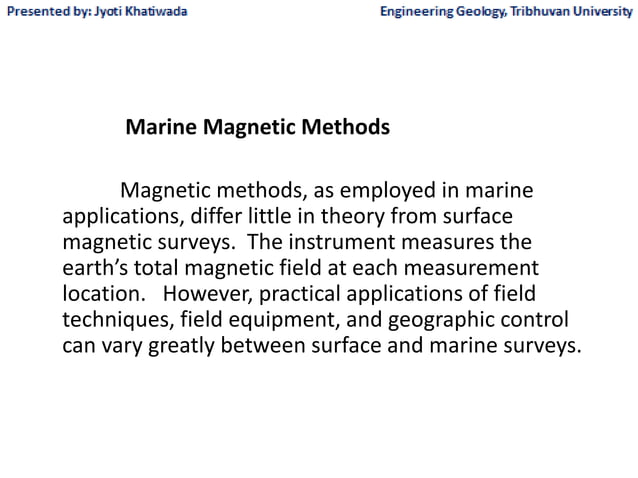Similarities between gravity and magnetics and application of different ...