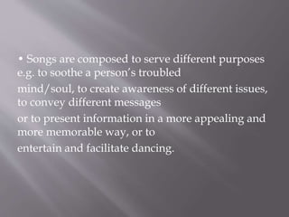 Similarities of songs and poems | PPTX