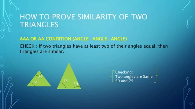 Similarity of Triangles | PPTX | Science