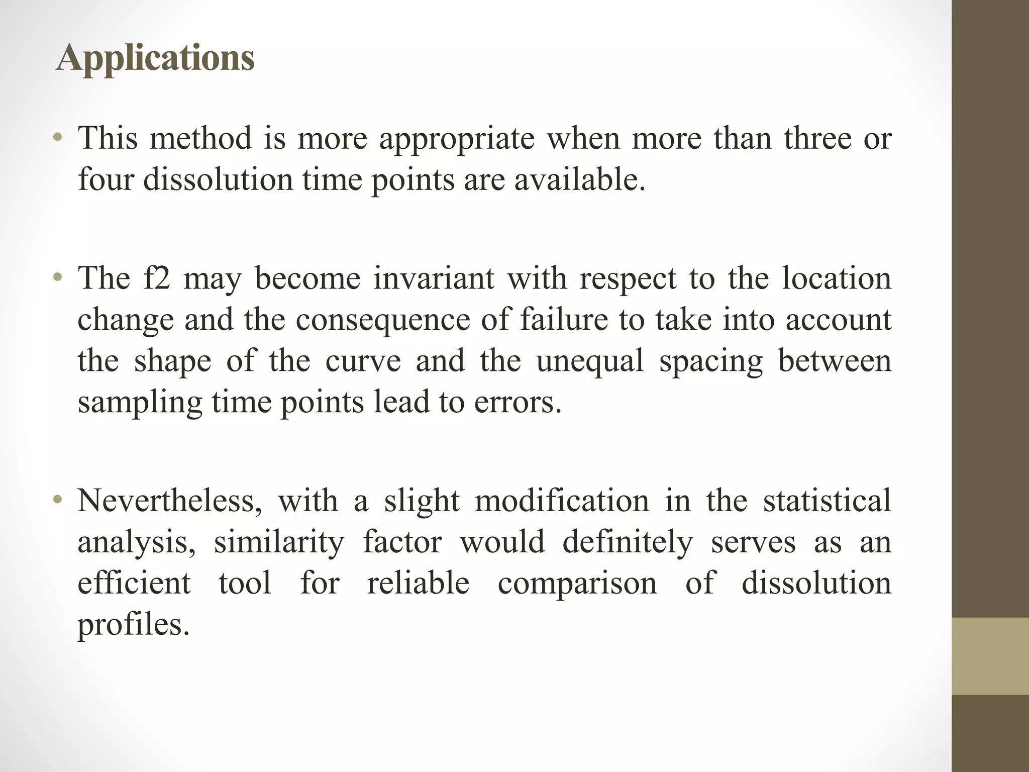 Similarity And Difference Factors Of Dissolution Pptx