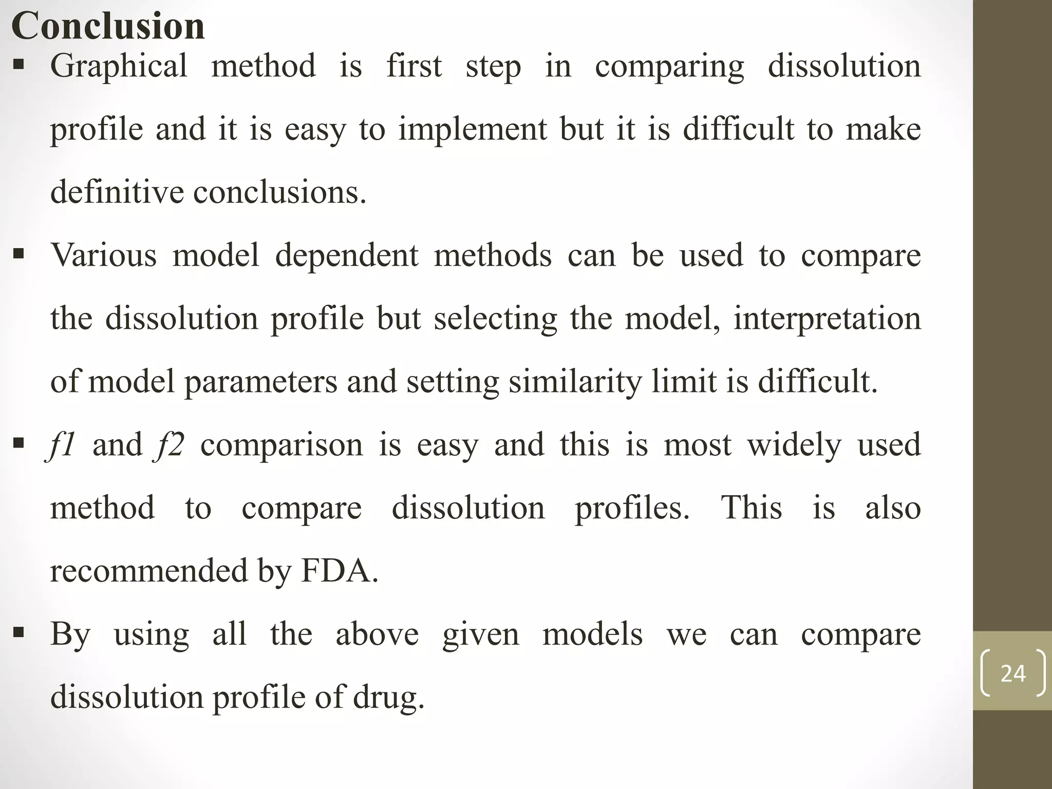 Similarity and difference factors of dissolution | PPTX