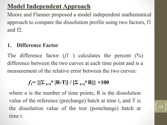 Similarity and difference factors of dissolution | PPTX