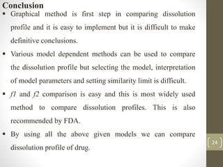 Similarity and difference factors of dissolution | PPTX