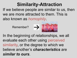 Similarity and interpersonal attraction | PPTX