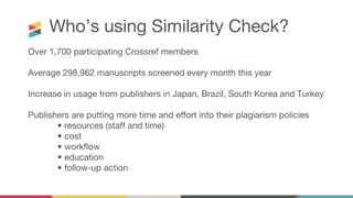 Introducing Crossref Similarity Check | PPTX
