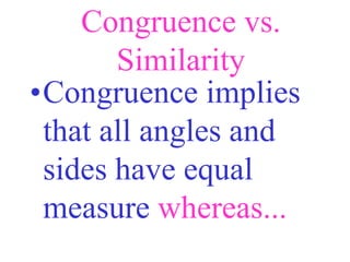 Similarity day 1 sss, sas, aa | PPTX