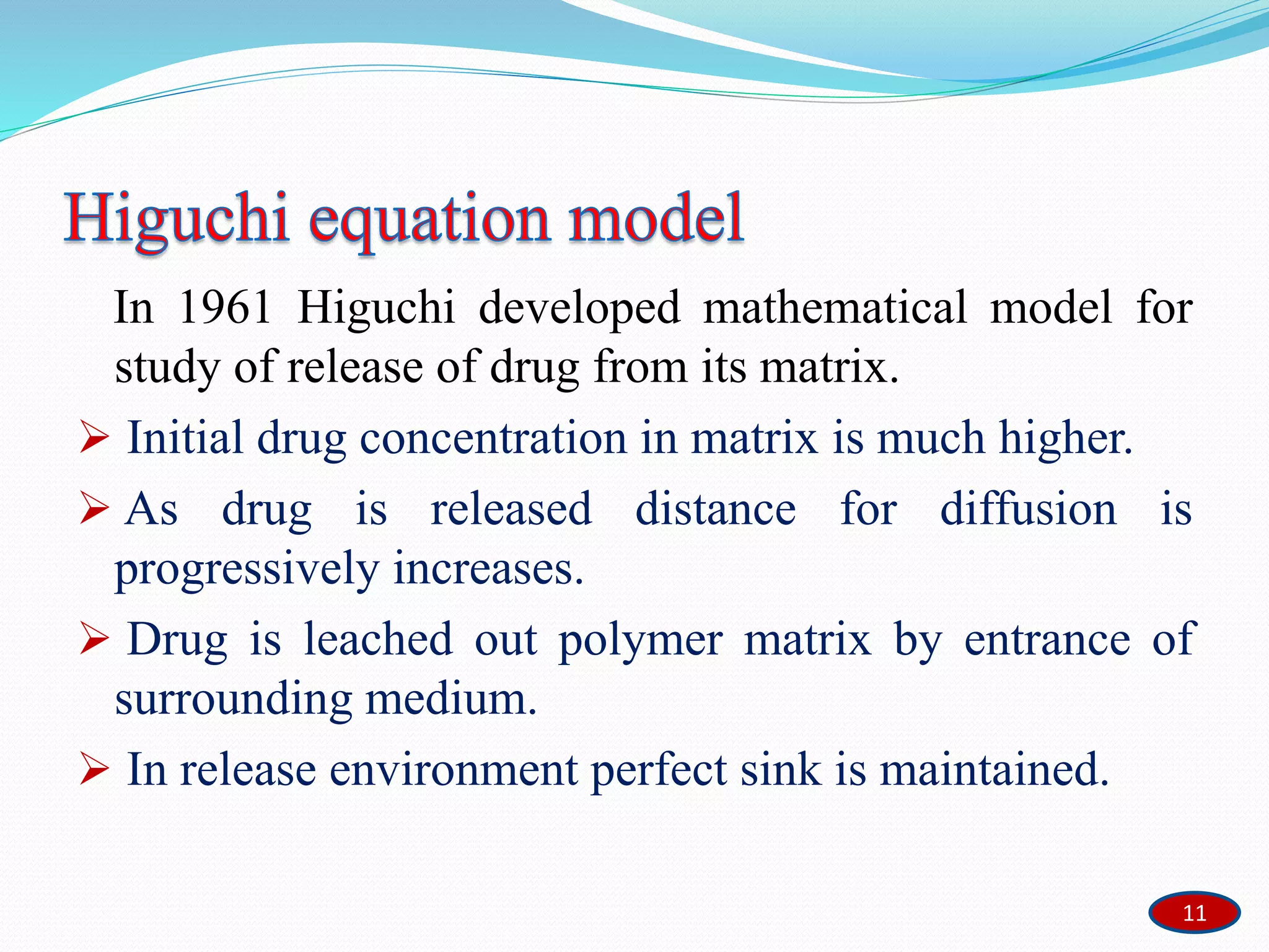 Similarity factor, higuchi plot, peppas plot | PPTX