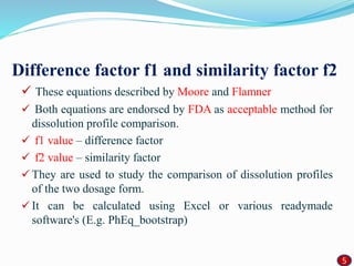 Similarity factor, higuchi plot, peppas plot | PPTX