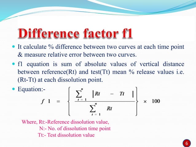 Similarity factor, higuchi plot, peppas plot | PPTX