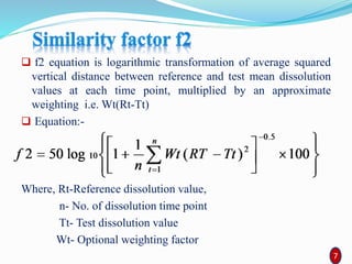 Similarity factor, higuchi plot, peppas plot | PPTX