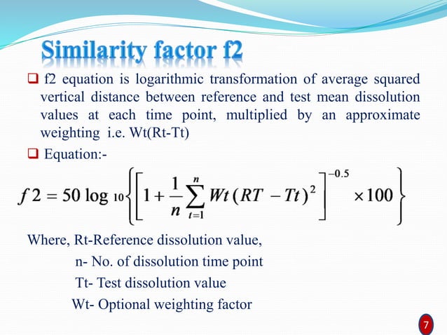 Similarity factor, higuchi plot, peppas plot | PPTX