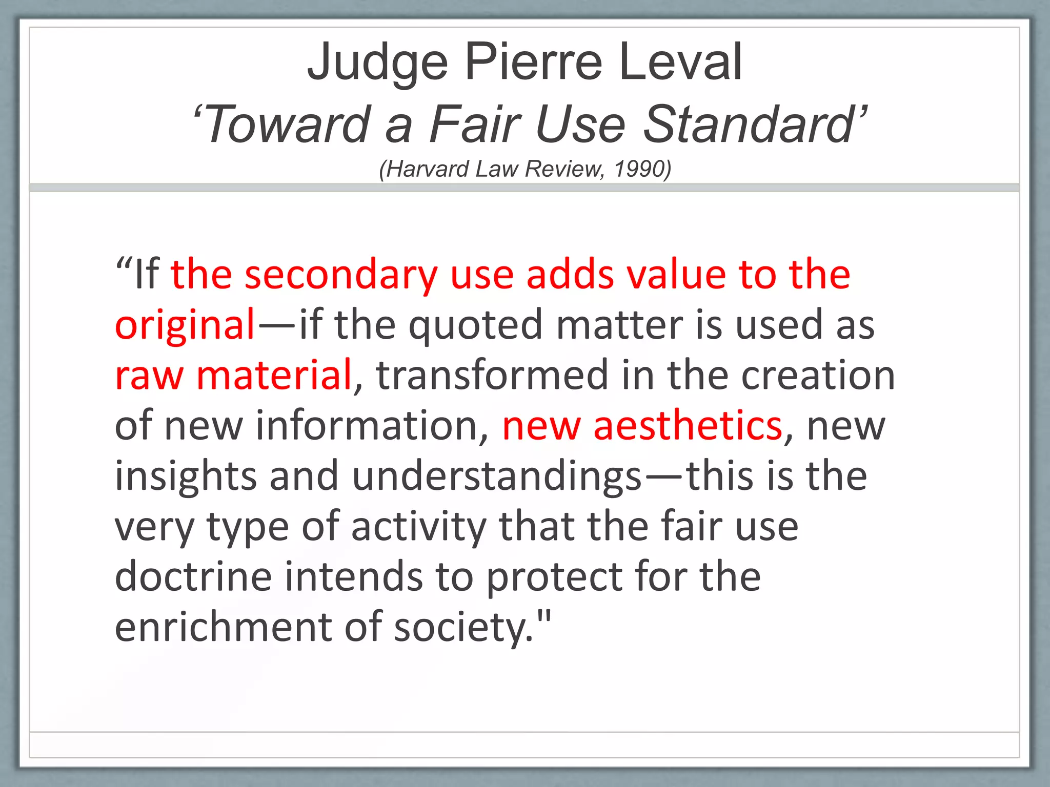 Appropriation Art and Copyright: Do Layperson Judgments of Image ...