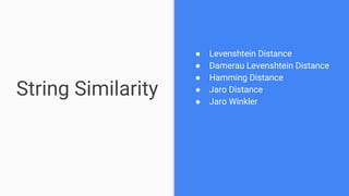 Similarity measures | PPT