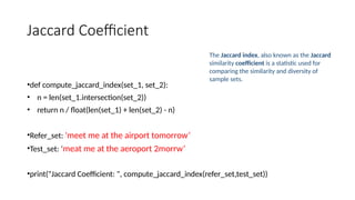 Similarity Metrics for Textual Data.pptx