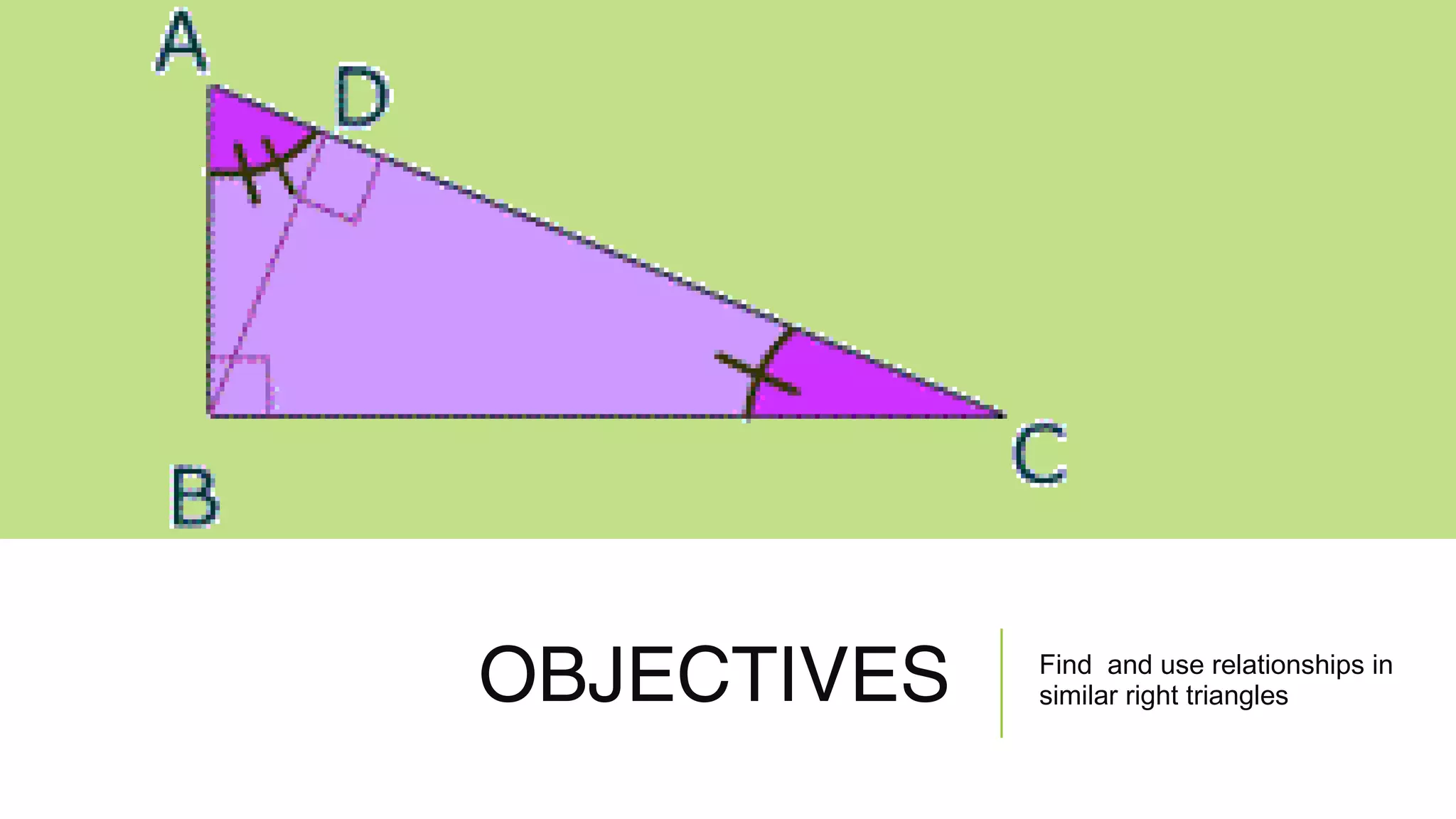 7.4 Similarity in right triangles | PPT