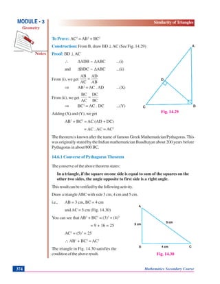 Similarity of triangles -GEOMETRY | PDF