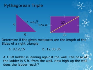 Similarity on right triangle | PPTX