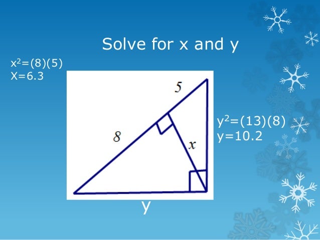 Similarity on right triangle