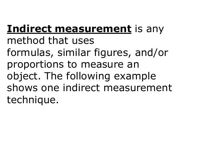 Similarity using indirect measurements updated 3 19-14