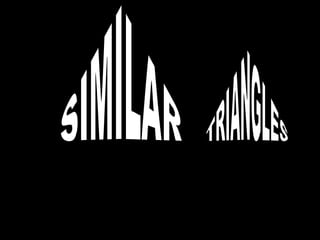 Similar triangles | PPTX