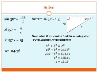Similar triangles and trigonometric ratios | PPTX