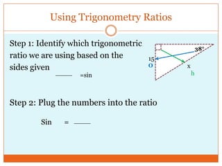 Similar triangles and trigonometric ratios | PPTX