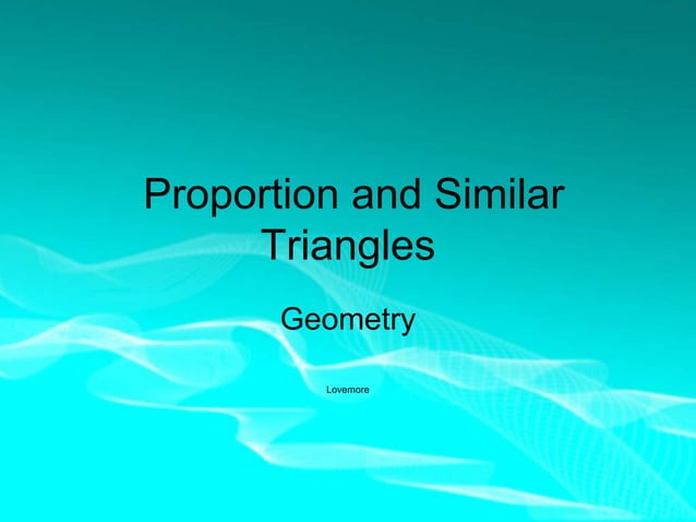 Similar Triangles PPT and examples.ppt | Physics | Science
