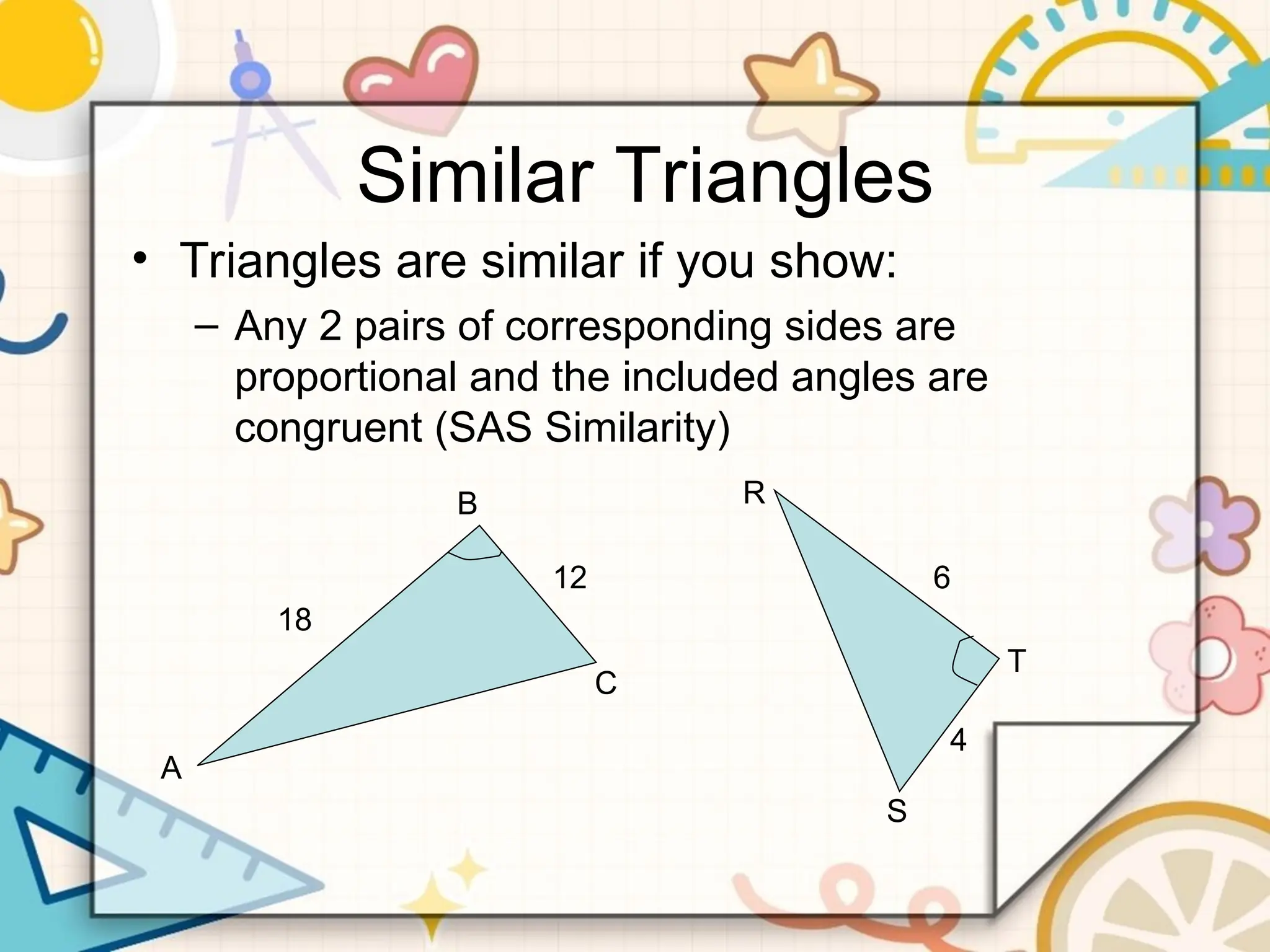 Geometry: Proportion and Similar Triangles | PPT