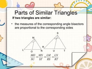 Geometry: Proportion and Similar Triangles | PPT