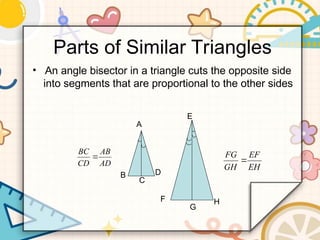 Geometry: Proportion and Similar Triangles | PPT
