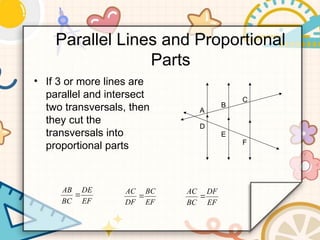 Geometry: Proportion and Similar Triangles | PPT