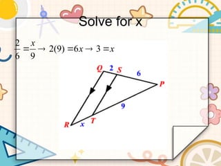 Geometry: Proportion and Similar Triangles | PPT